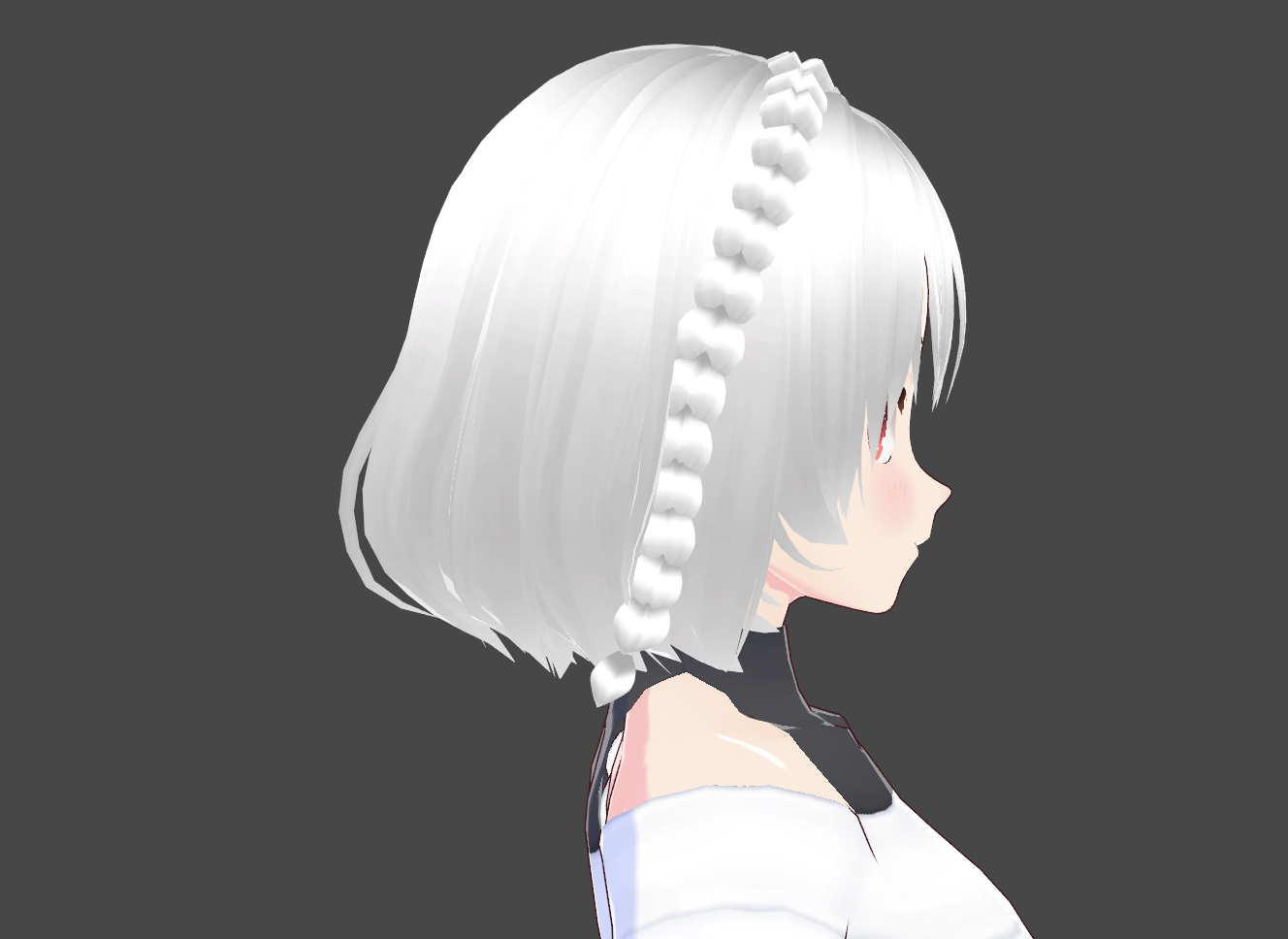 Vroid braid ブレード 髪型 - nagongze - BOOTH