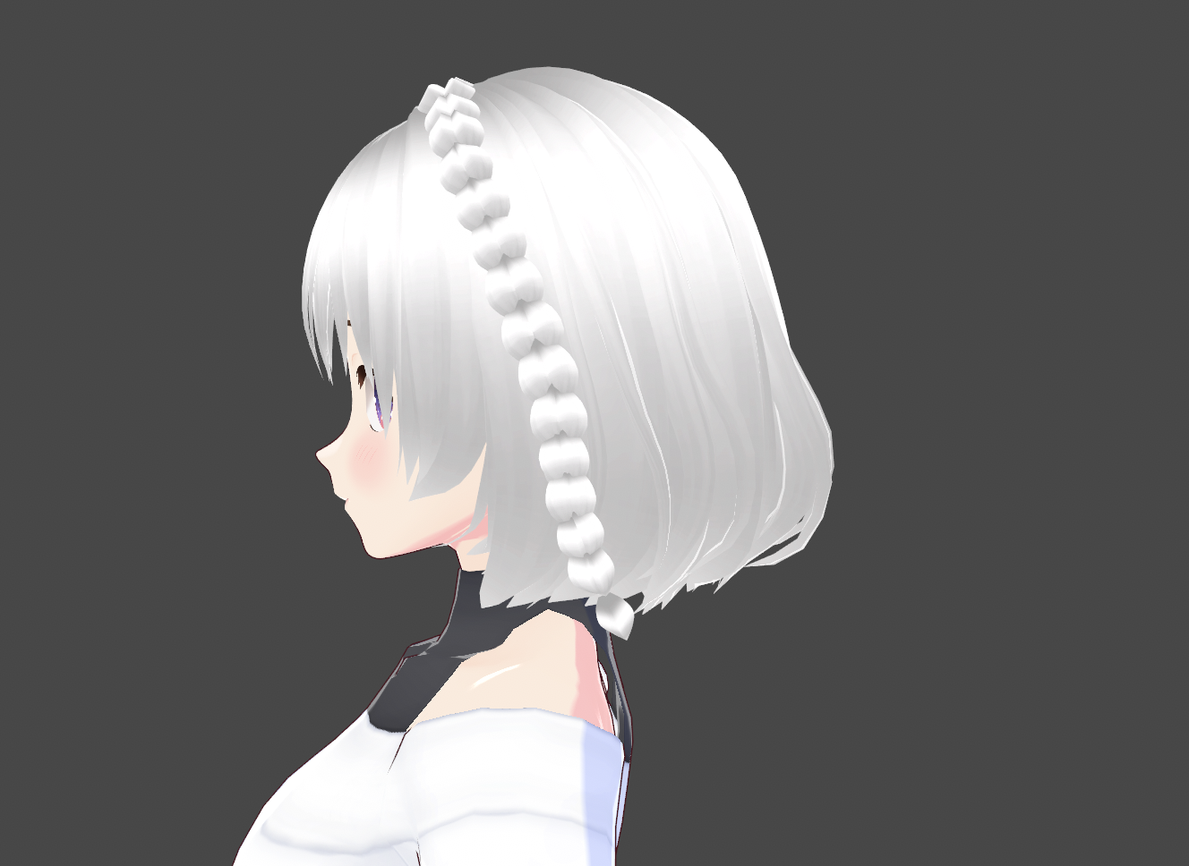 Vroid braid ブレード 髪型 - nagongze - BOOTH