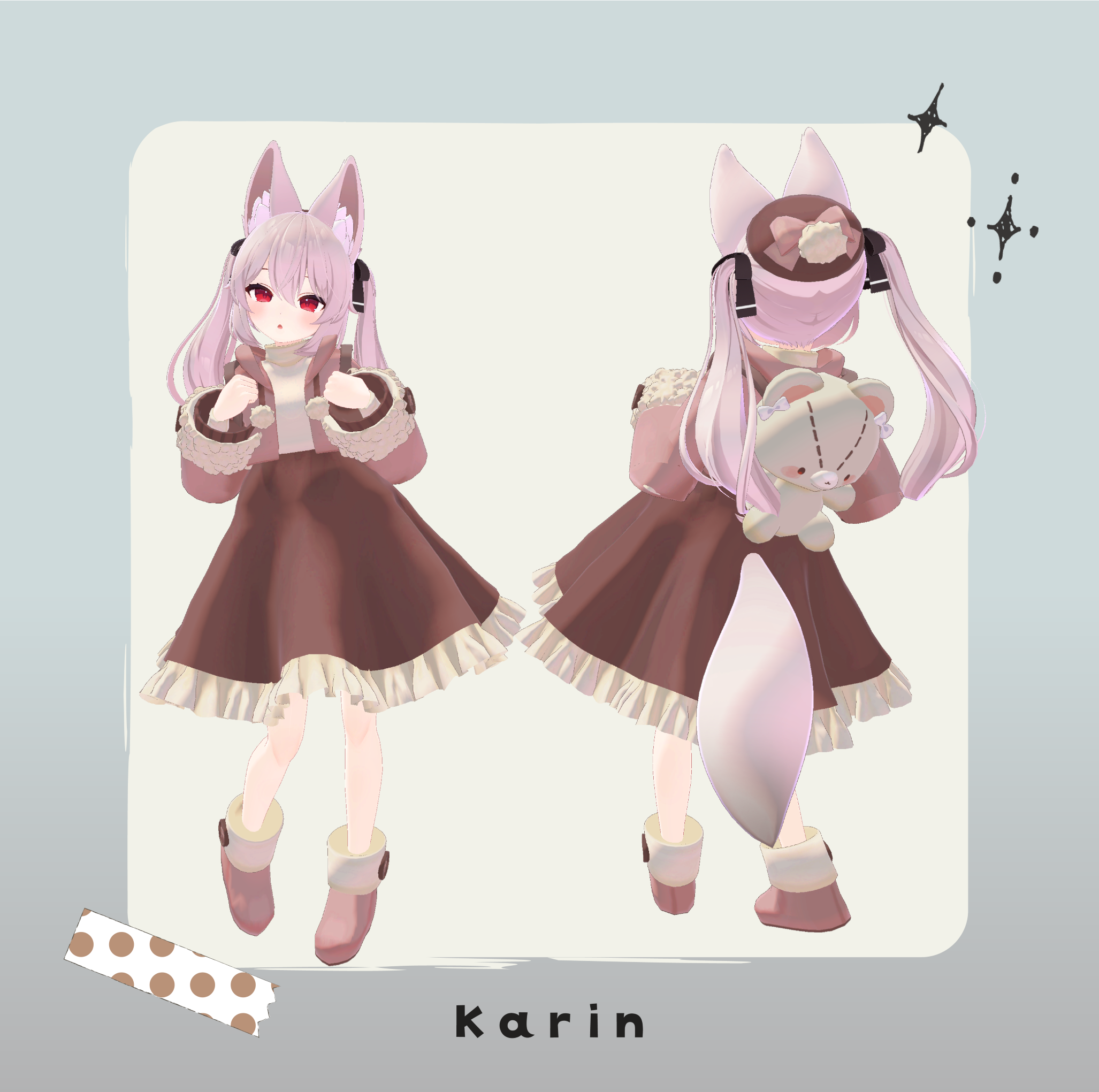 もこもこ冬コーデ【こまどアバター対応】 - ねこのや - BOOTH