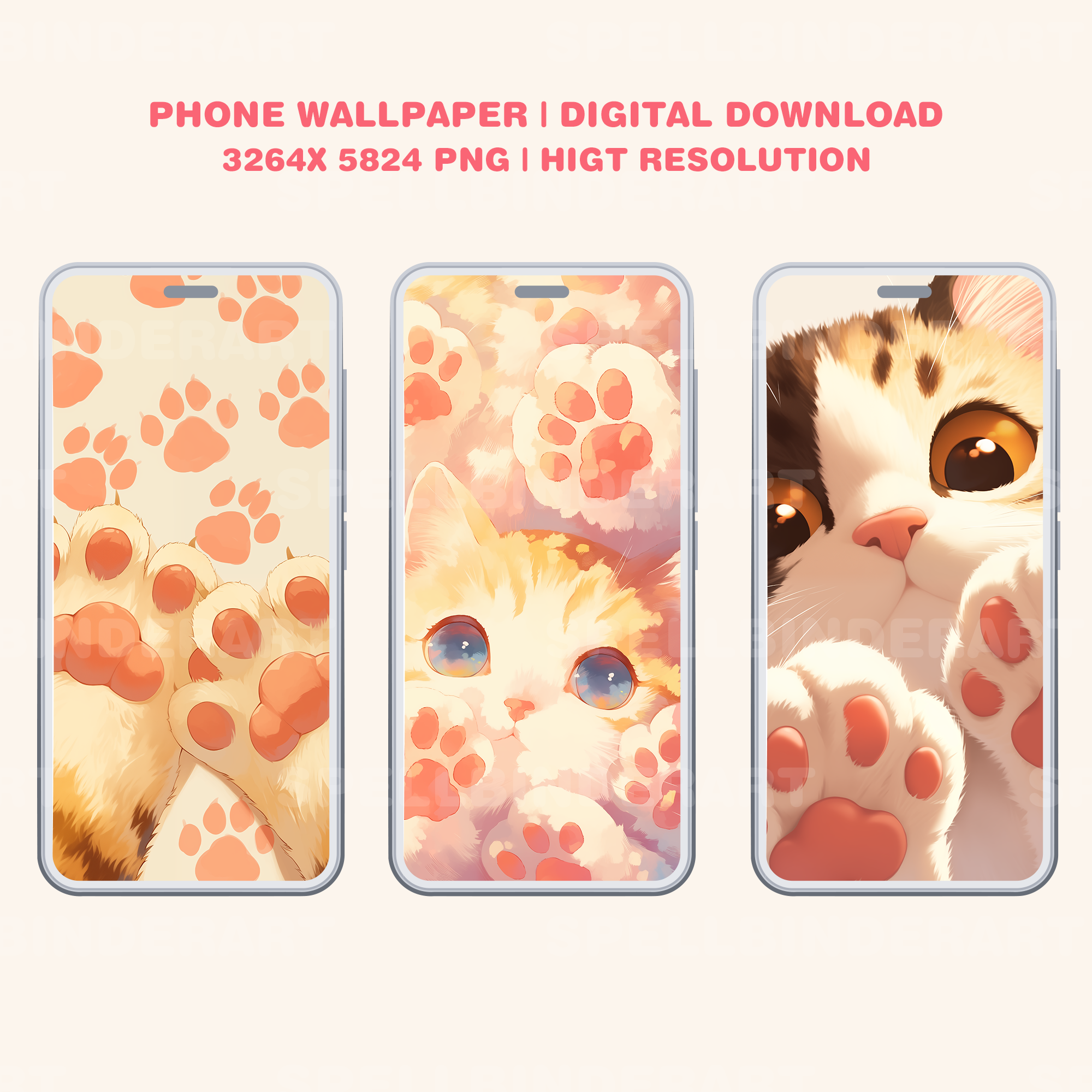 Cat Paw Wallpaper | phone wallpaper | cute wallpapers | kawaii kitten ...