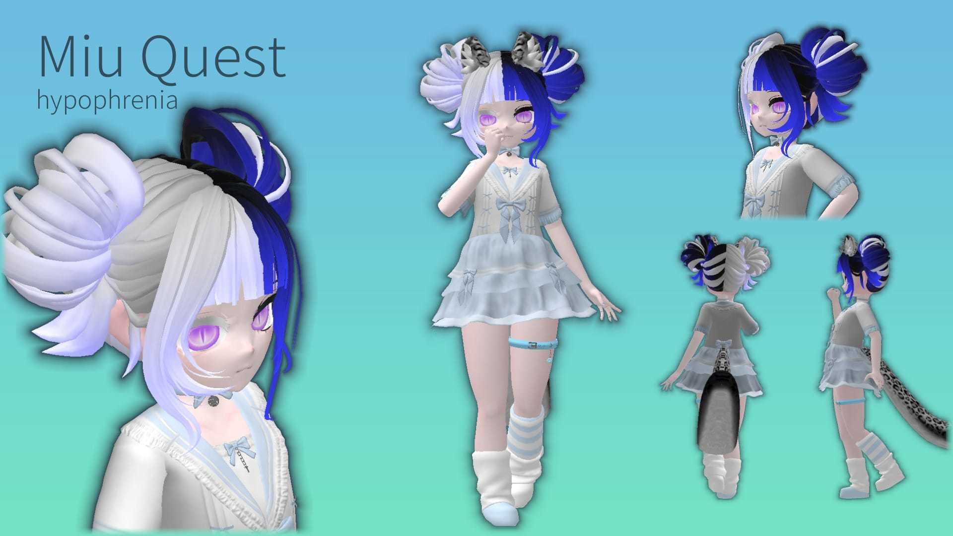 ♥ Miu (PC/QUEST) Warudo&VRM & VRCFT ♥ - hypophrenia - BOOTH