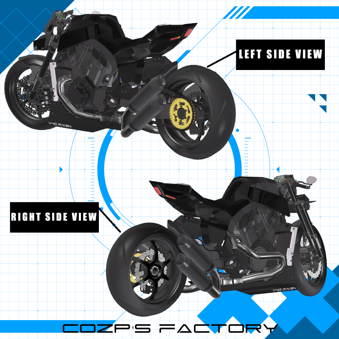 オリジナル3Dモデル【V4D-RAVEN】 - cozp's Factory - BOOTH