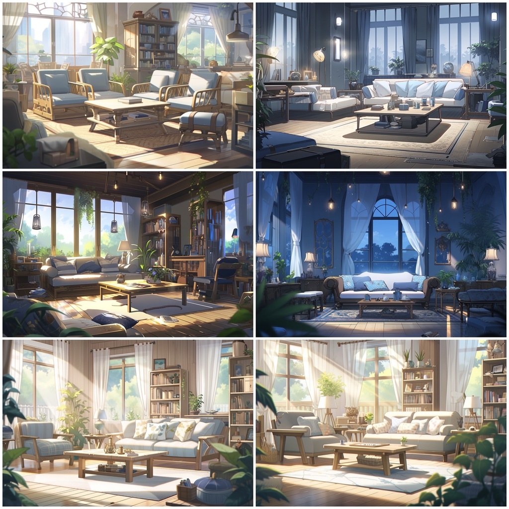 【無料】リビングルーム【AI作成TRPG背景素材】 - みかん大福食べたい【AI素材屋】 - BOOTH