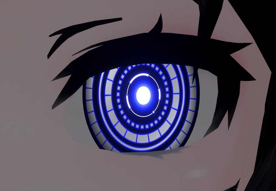 VRChat July Cyber Eye Shader - dopestaff - BOOTH