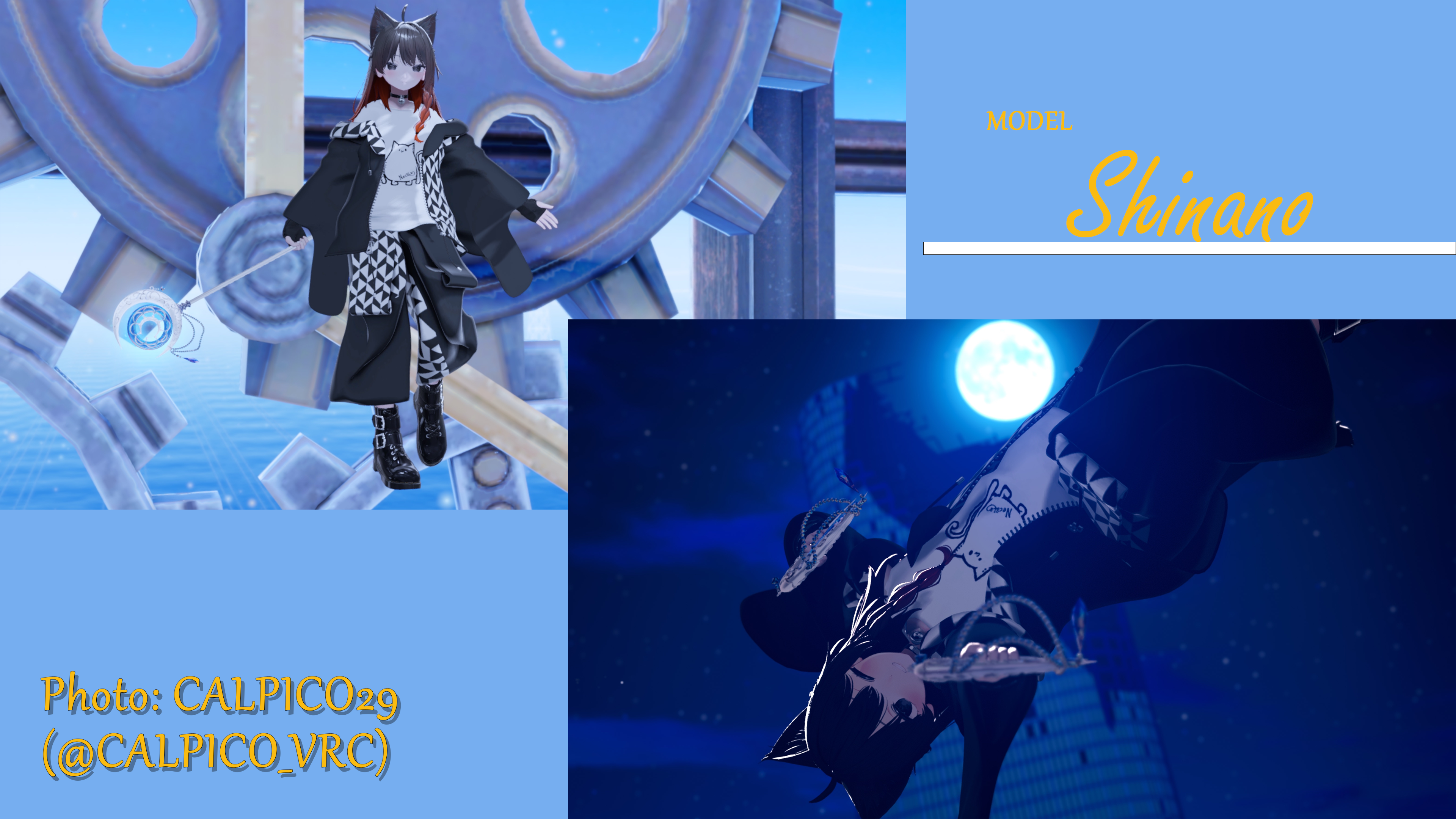 【VRChat】Runa_Vertere(ルナ・ヴェルテ)🌙 / (チャクラム，杖/MA対応) - 風花さら🌸 - BOOTH
