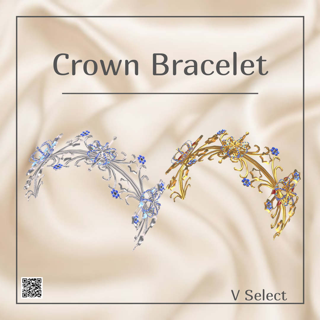 【VRC想定/12アバター対応】CrownBracelet - vselect - BOOTH