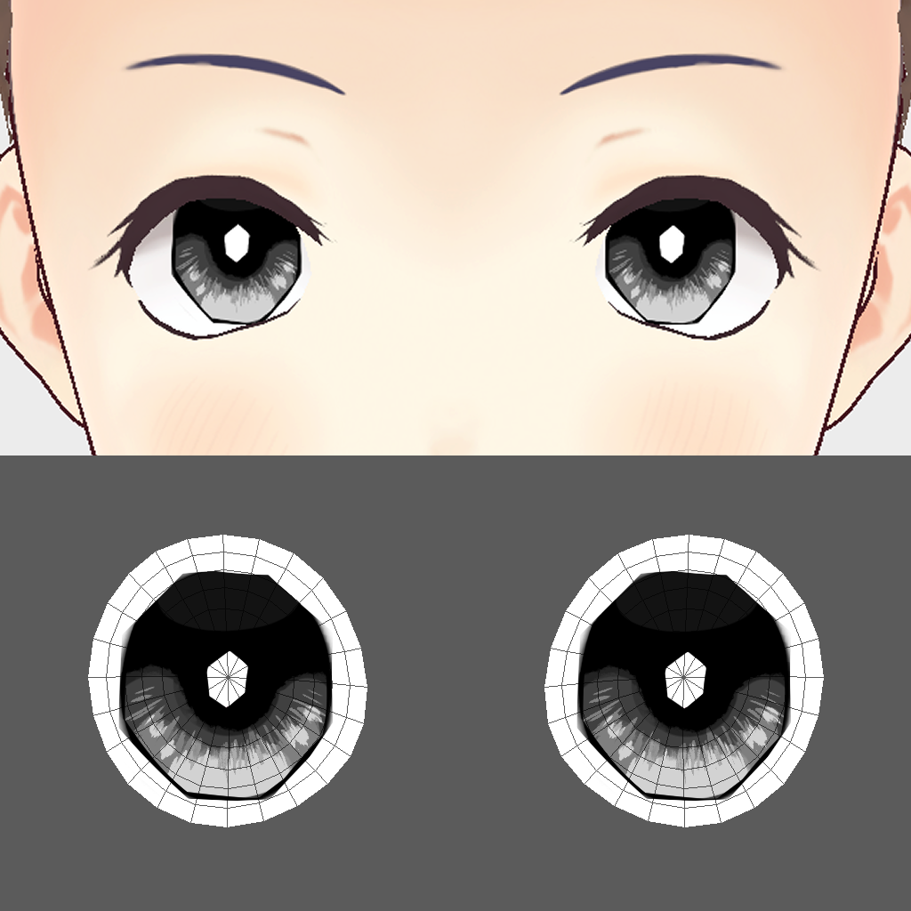 【VRoid】「無料/Free」Demon Eyes 目イテクスチャ Textures for VRChat / VTubers ...