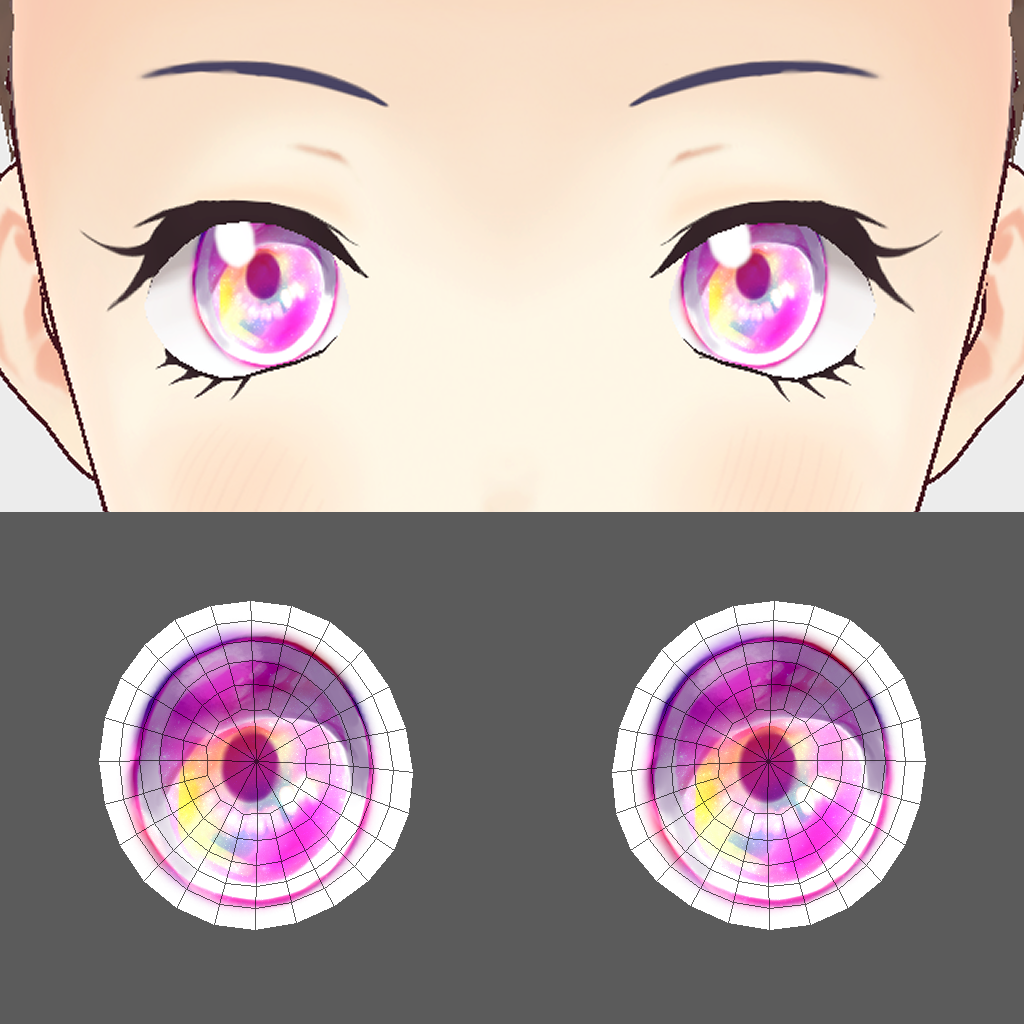【VRoid】「無料/Free」Demon Eyes 目イテクスチャ Textures for VRChat / VTubers ...