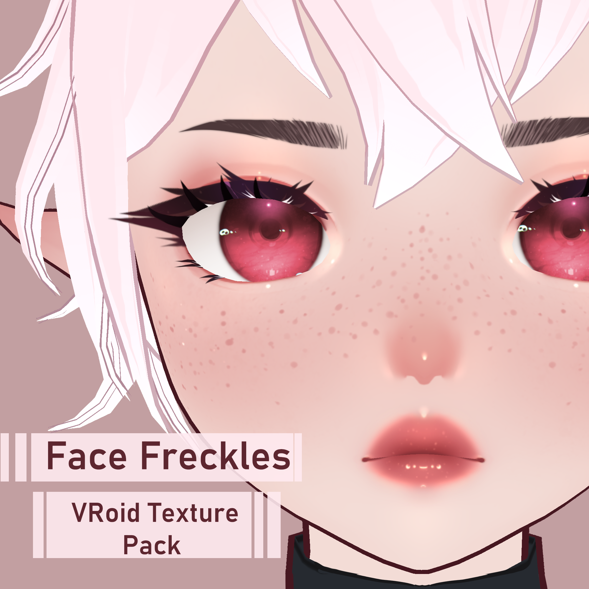 Face Freckles - VRoid Texture Pack - mooshibee - BOOTH