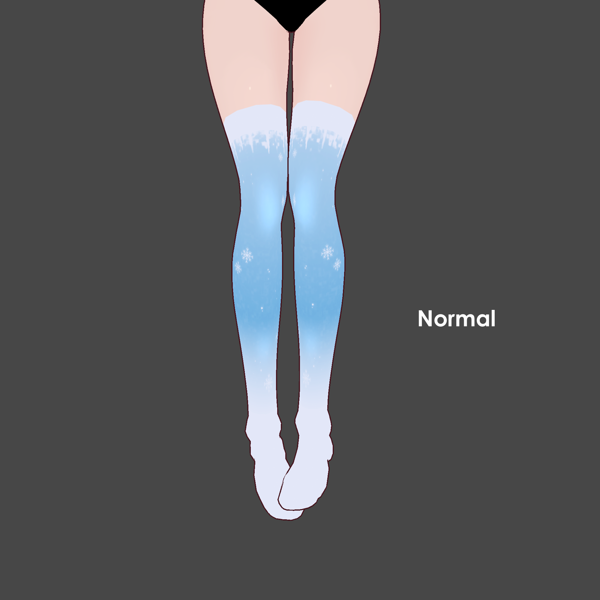 Snowy Stockings - VRoid Texture - mooshibee - BOOTH