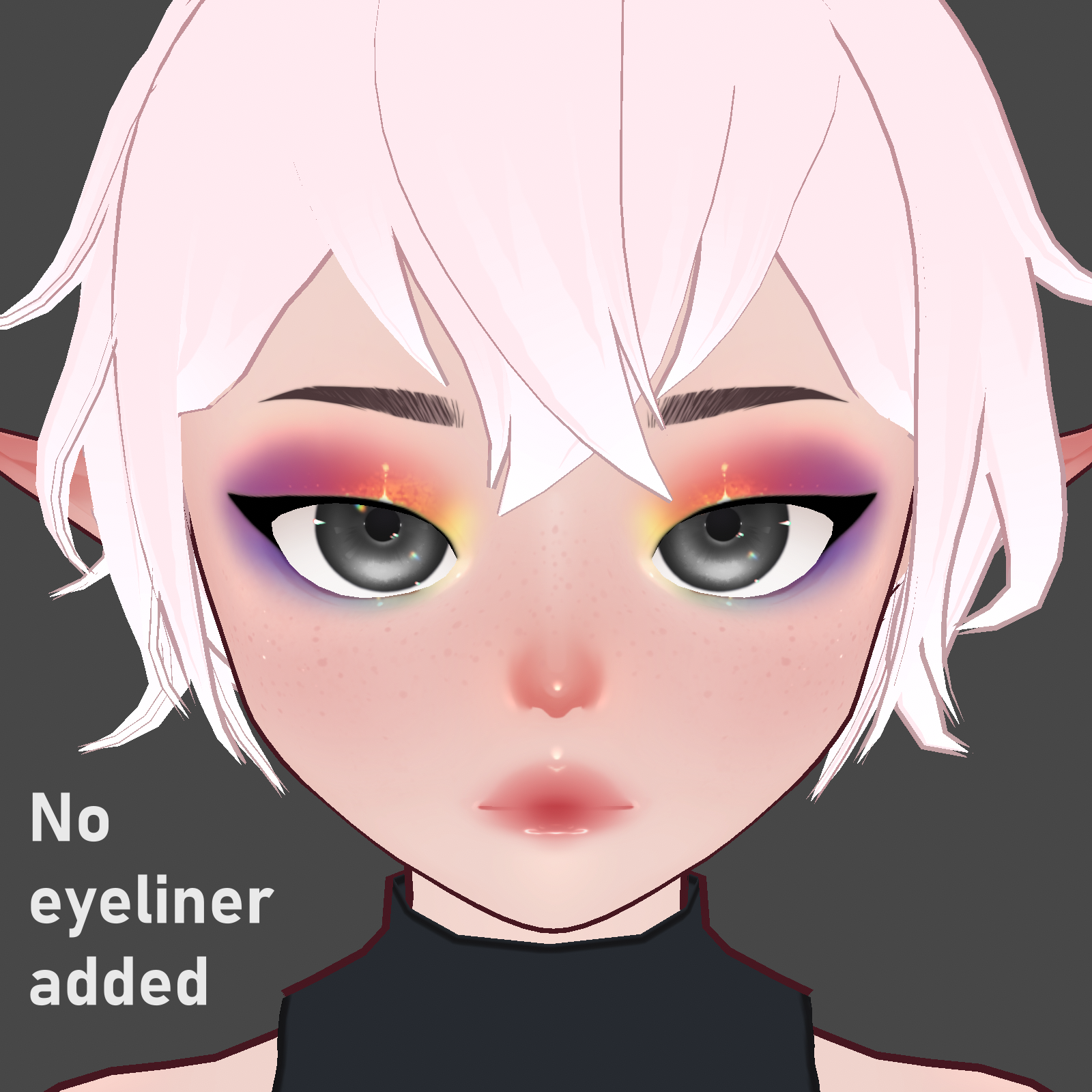Rainbow Eyeshadow - VRoid Texture - mooshibee - BOOTH