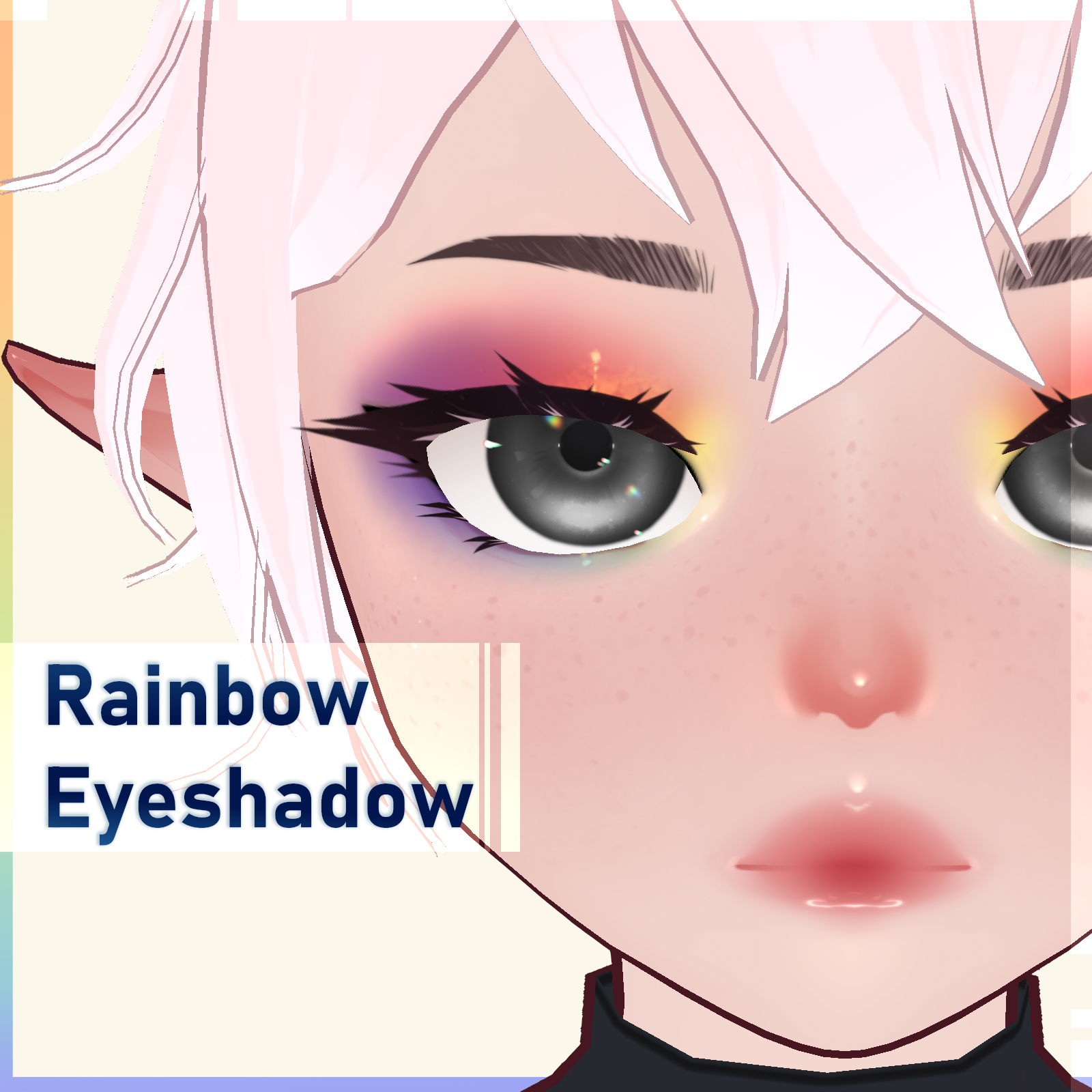 Rainbow Eyeshadow - VRoid Texture - mooshibee - BOOTH