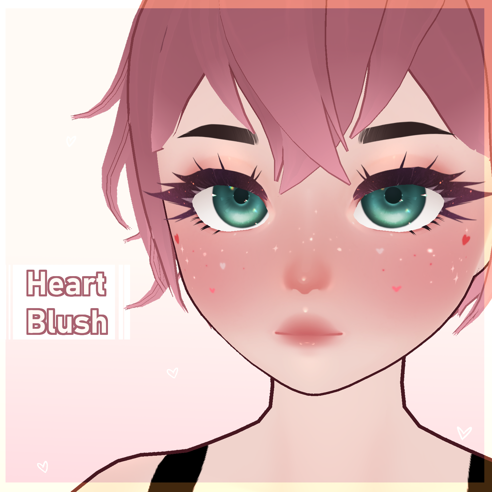 Heart Blush - VRoid Texture - mooshibee - BOOTH