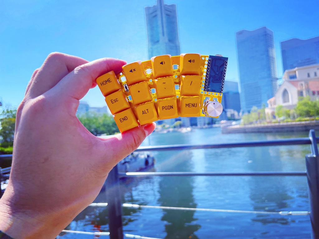 Baumkuchenマクロパッド 自作キーボード基板 - takashicompany - BOOTH