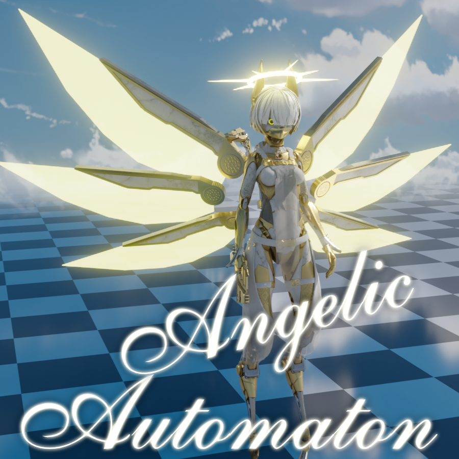 Angelic Automaton - Cyant and Runyant Material and texture set - VRChat ...