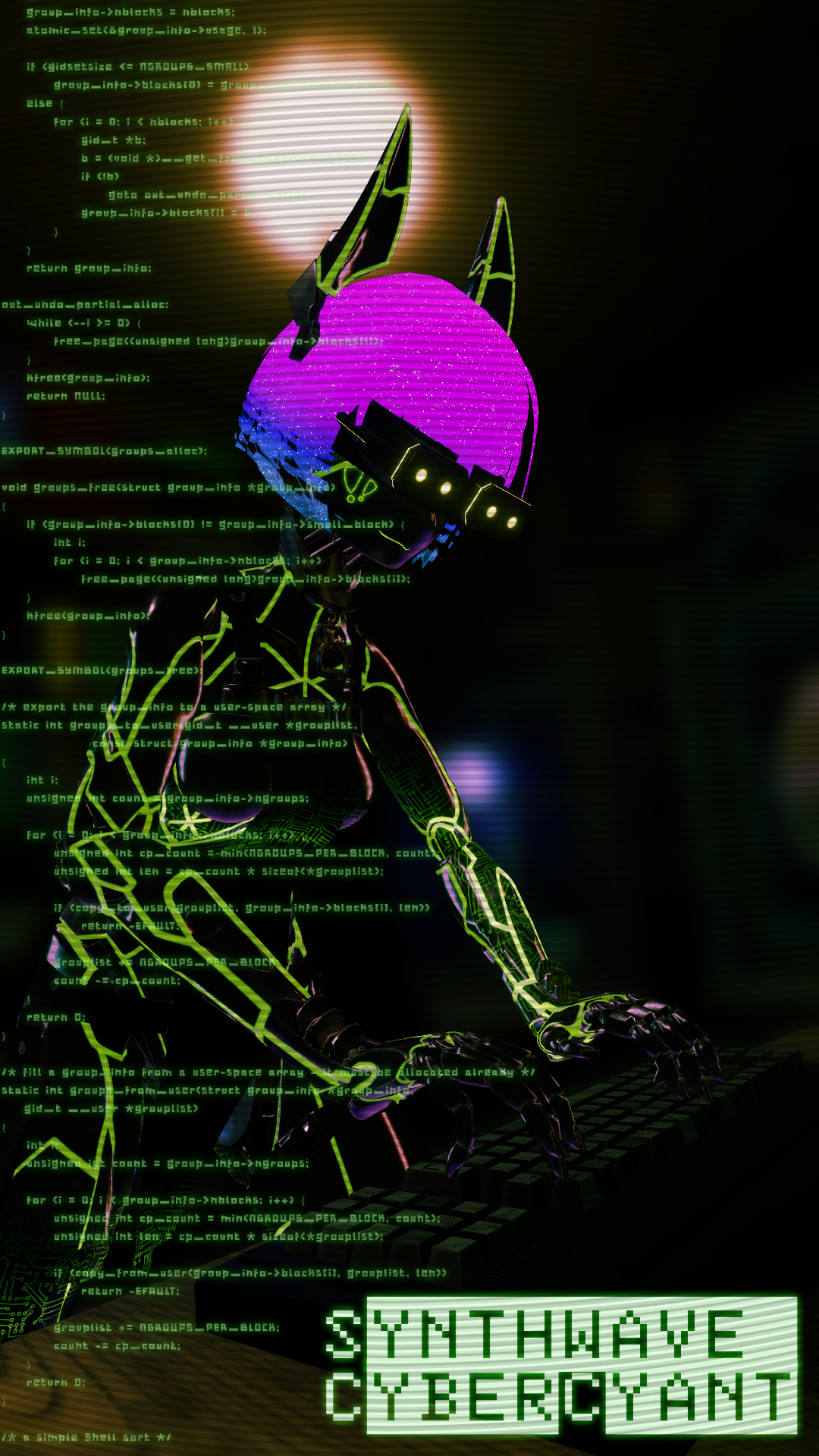 Synthwave CyberCyant - Cyant and Runyant Material and texture set ...