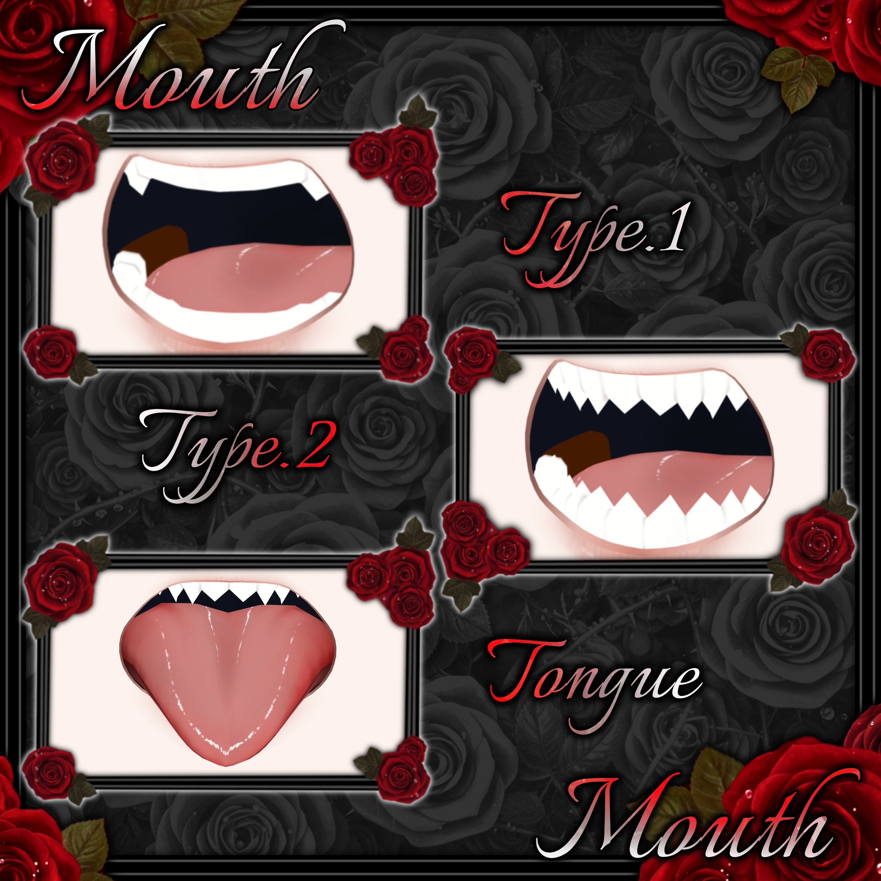 【ノイズ : Noiz_RE】 🌹Rose_Make up + Eye texture🌹 - SaltedArt - BOOTH