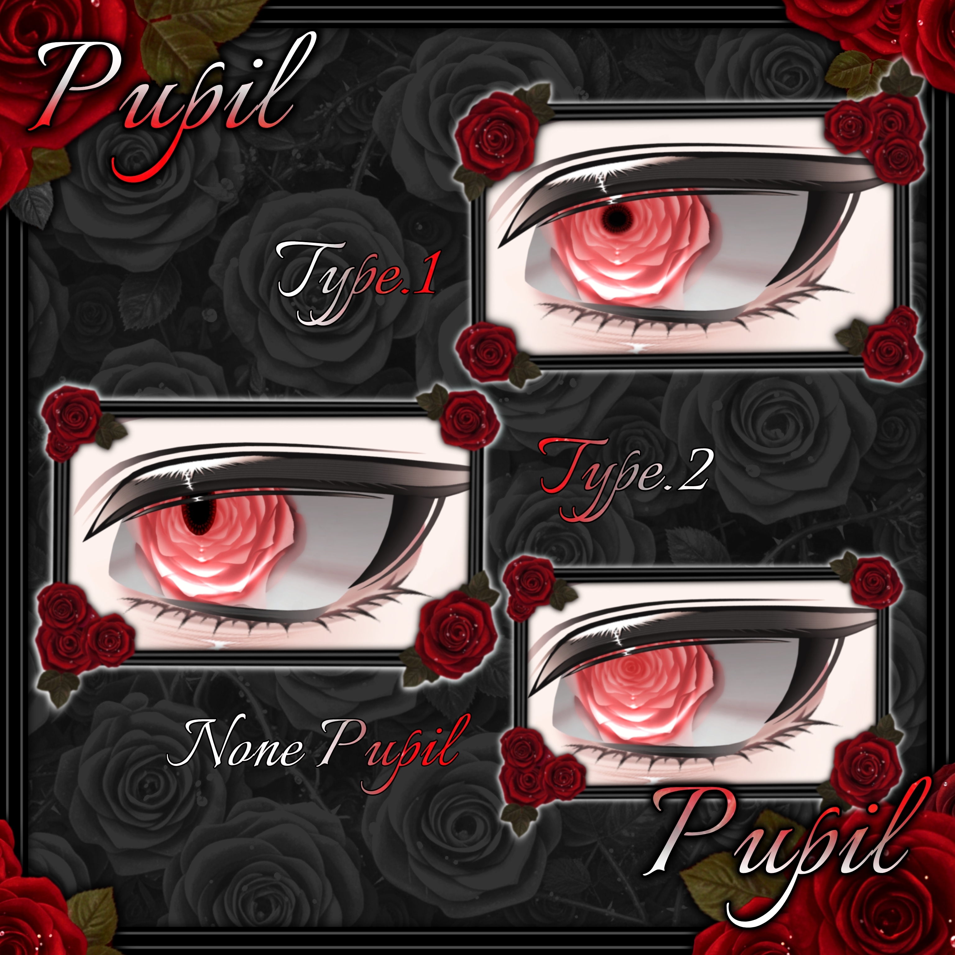【ノイズ : Noiz_RE】 🌹Rose_Make up + Eye texture🌹 - SaltedArt - BOOTH