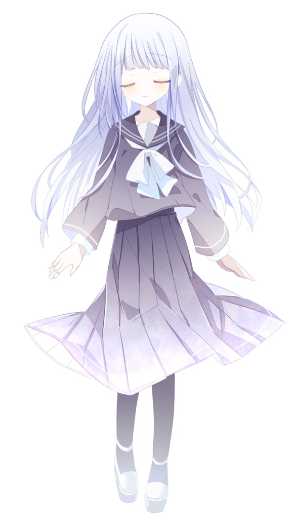 TRPG向けフリー立ち絵_陰のある女の子 - aurora pafe - BOOTH