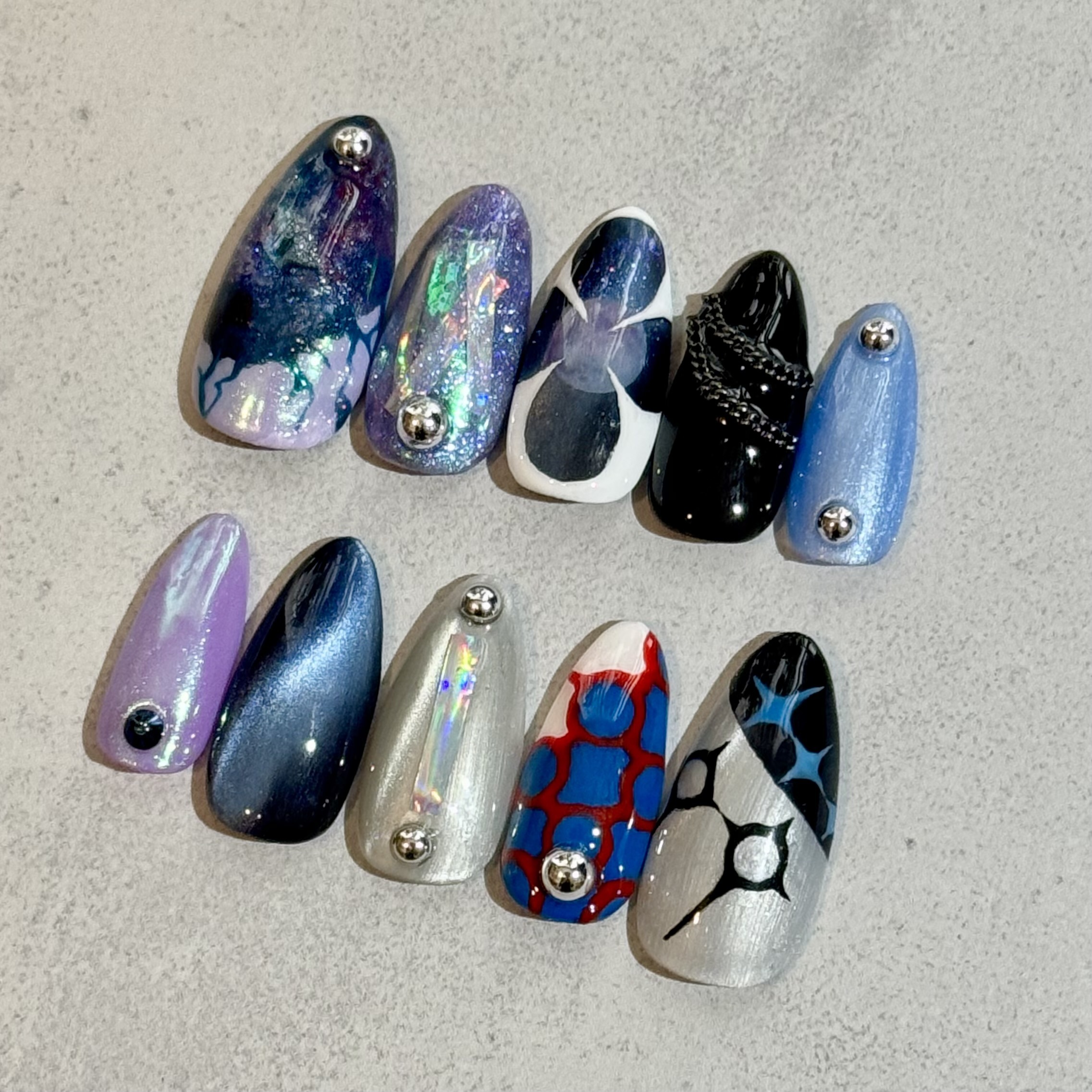 ＜にじさんじ＞ 星導ショウ イメージネイルチップ - sksk-nail - BOOTH