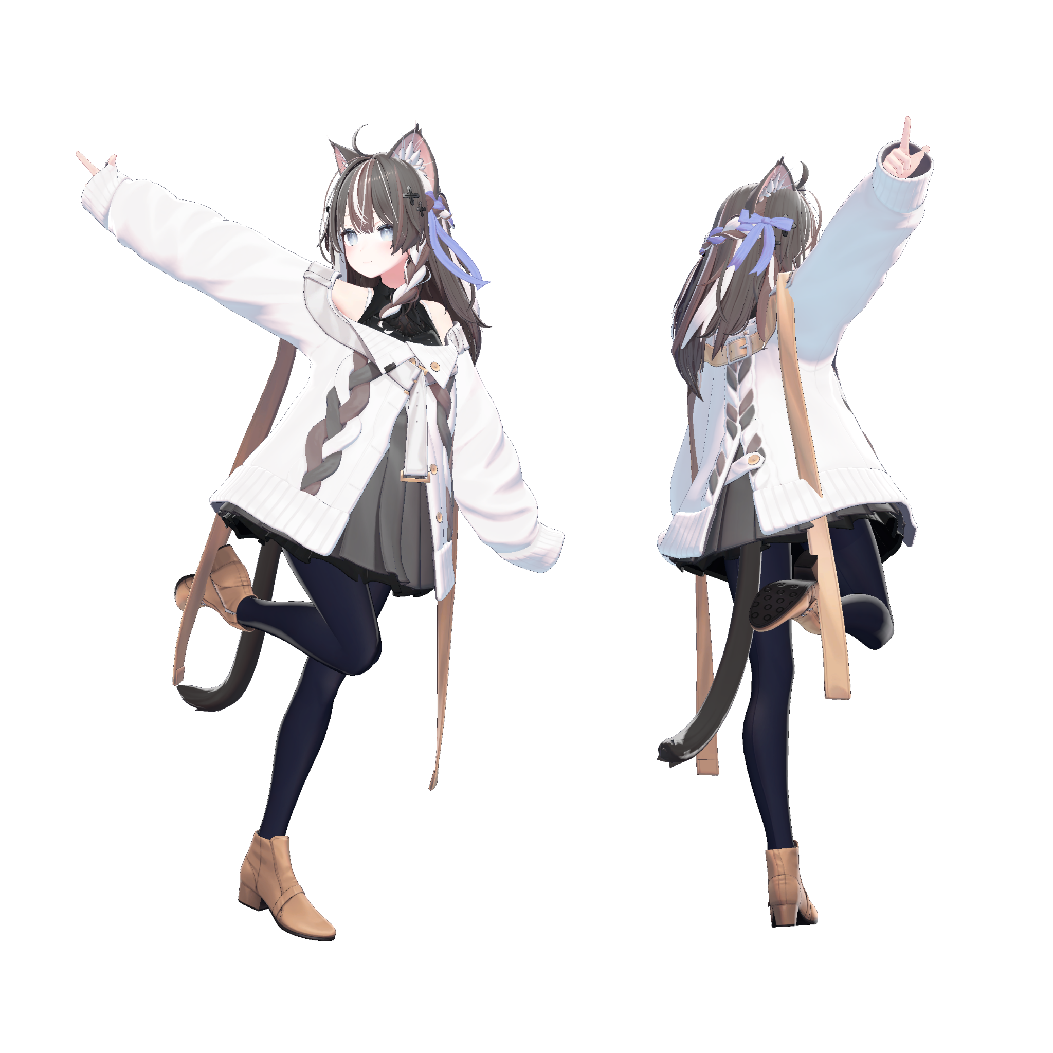 【MA対応】しなの専用 -Shinano hair ribbon- 既存髪用【VRChat】 - Unitive. - BOOTH
