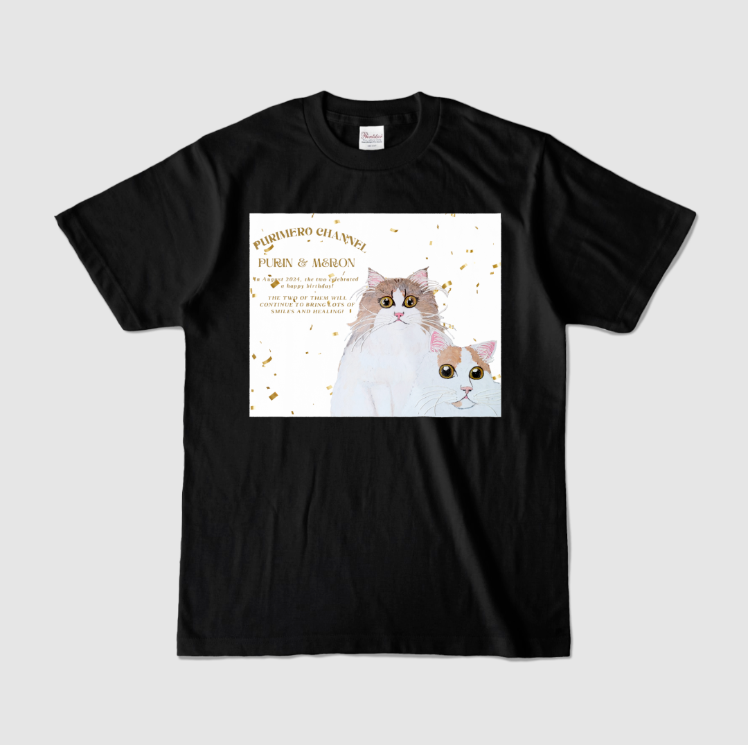 ぷりめろカラーTシャツ「ぷりめろアートSPECIALedition♥ゴールド吹雪」男女兼用/サイズ4展開/カラー全22色 - PURIMERO ...