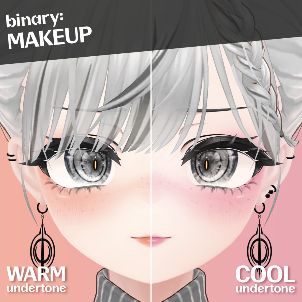 [ Manuka ] BET-02 Andromeda Eye+Makeup earrings - Binary - BOOTH