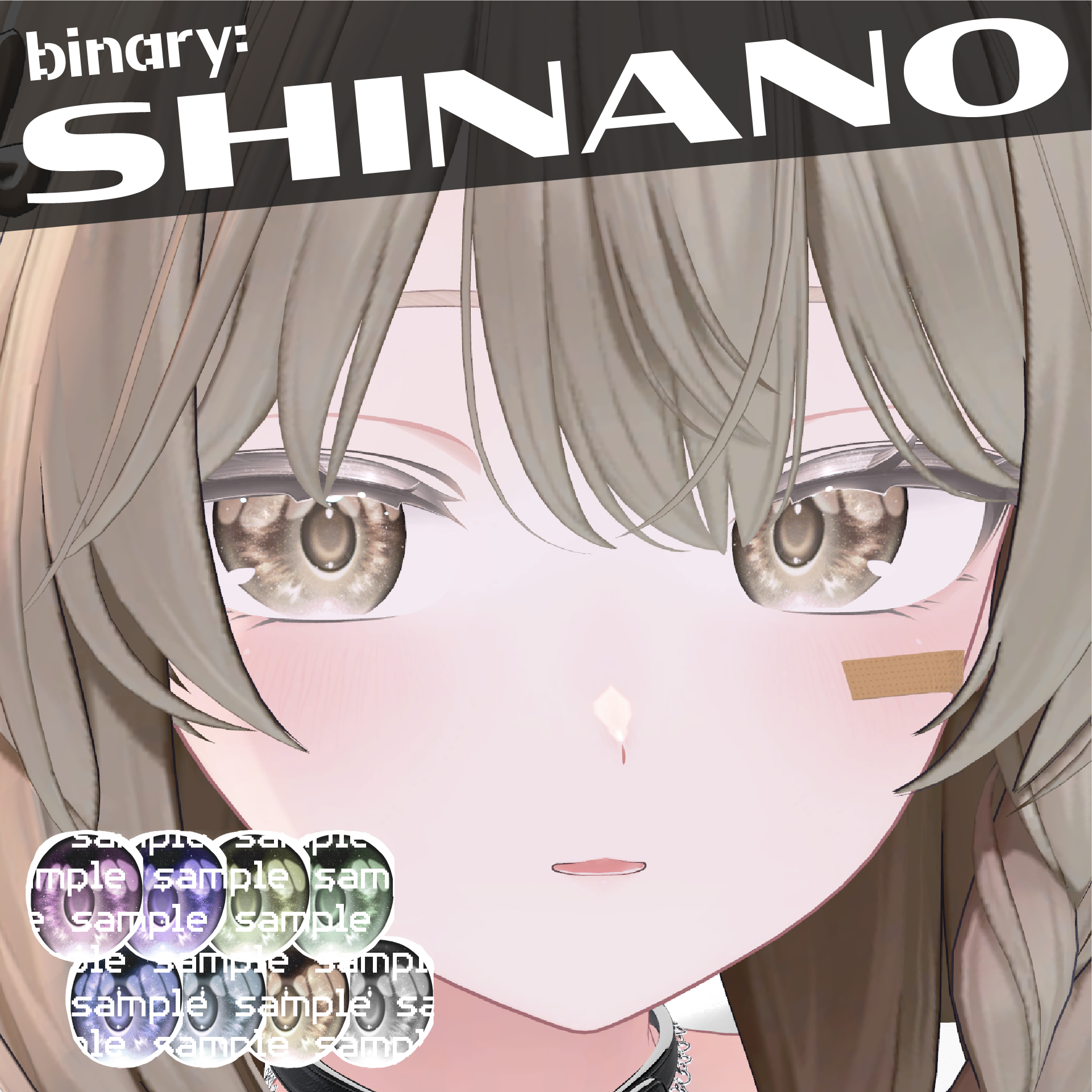 BET-04 Ara Eye+Eyelashes - Binary - BOOTH