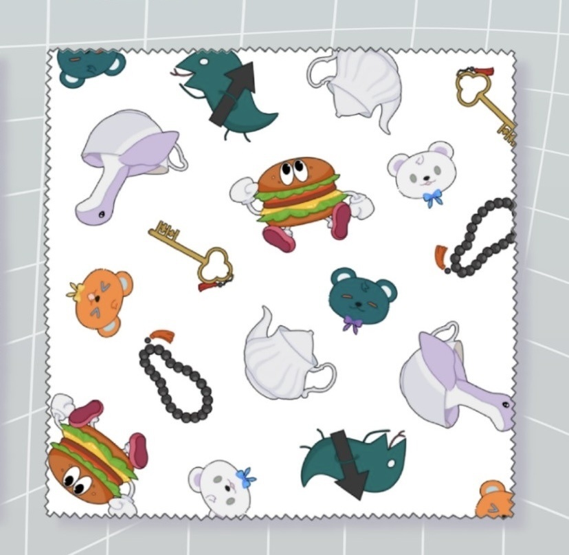 【非公式】3SKMマスコット メガネ拭き - 過労の犬小屋 - BOOTH