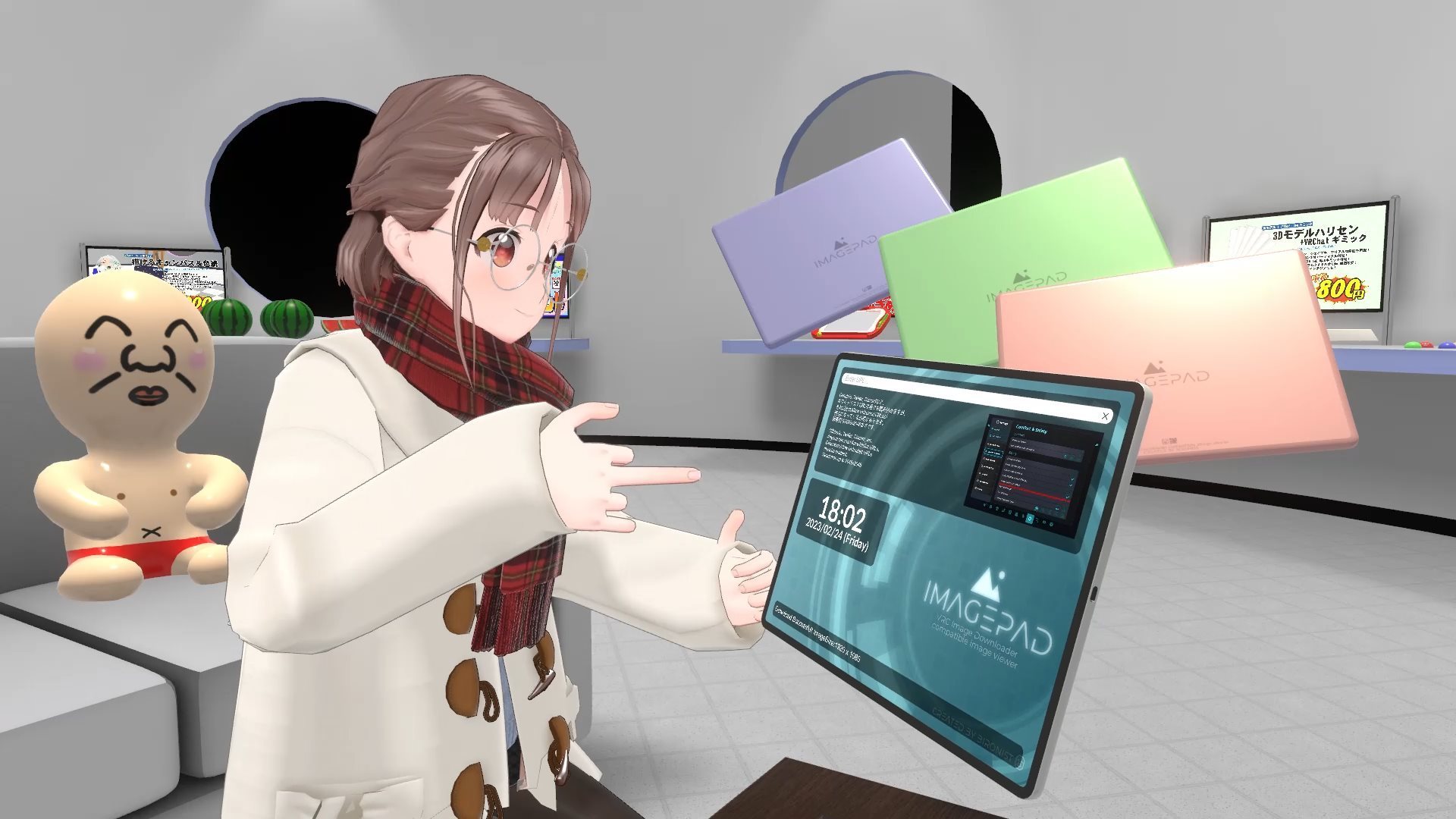 3Dモデル「imagePad」+ VRChat Udon用ギミック - bironist - BOOTH