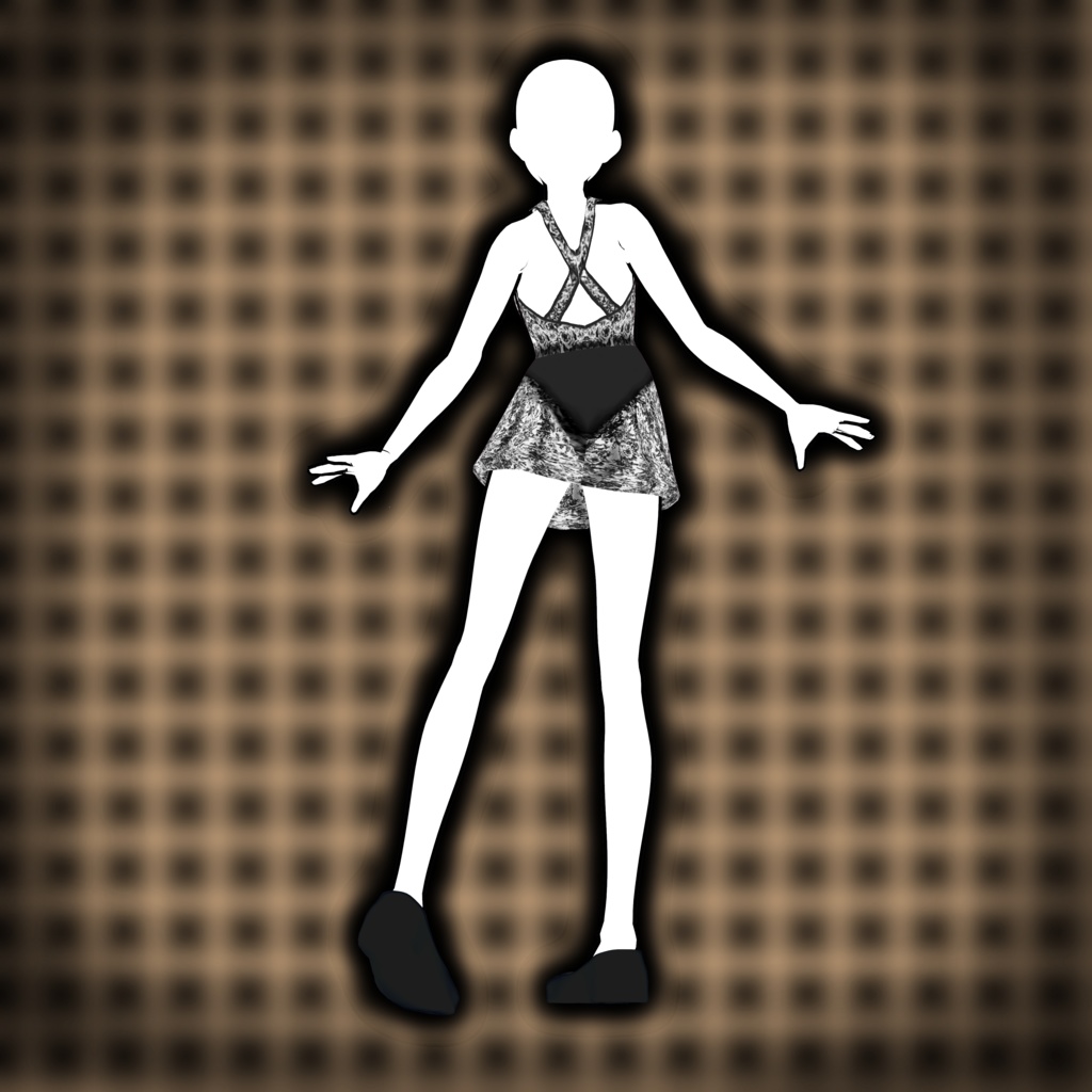 Premium Floral Lusty Dress [Vroid Custom Item] - 𝕋𝕦𝕓𝕖𝕣 𝕍𝕒𝕦𝕝𝕥 - BOOTH