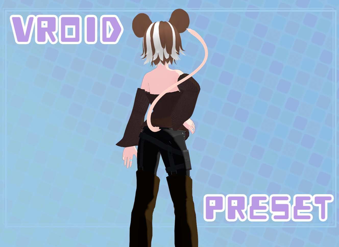 Vroid Rodent Ears and Tail Preset! - 𝕋𝕦𝕓𝕖𝕣 𝕍𝕒𝕦𝕝𝕥 - BOOTH
