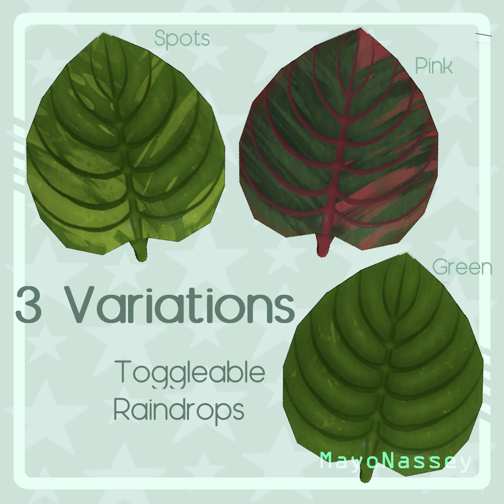 Leaf Umbrella (3 Variations) (VRCHAT/SDK3) / リーフアンブレラ（3バリエーション） (VRCHAT ...