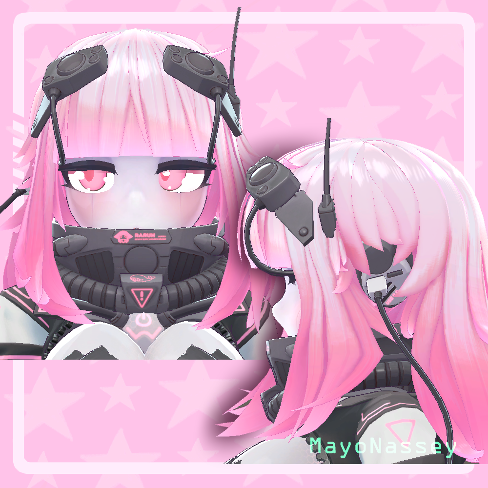 N0-3AR Module (Raruh No Ear Hairpiece) (VRChat) - mayonassey - BOOTH