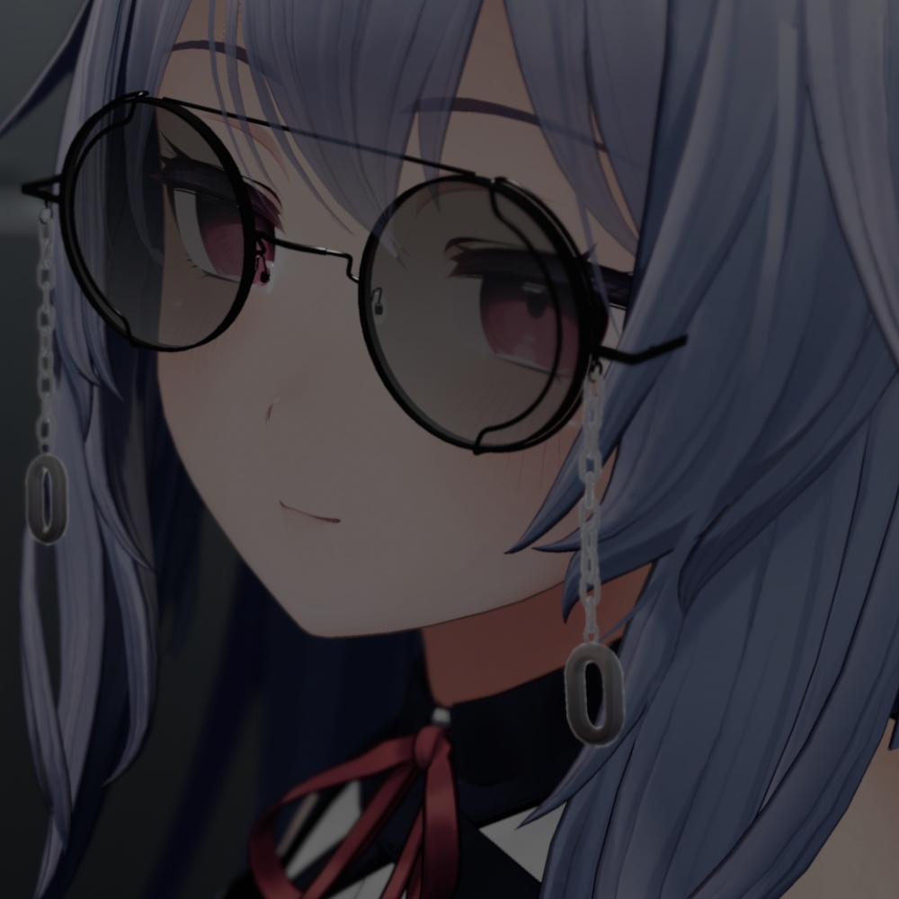【vrchat向け】 Glasses03v2 Roadworks Booth