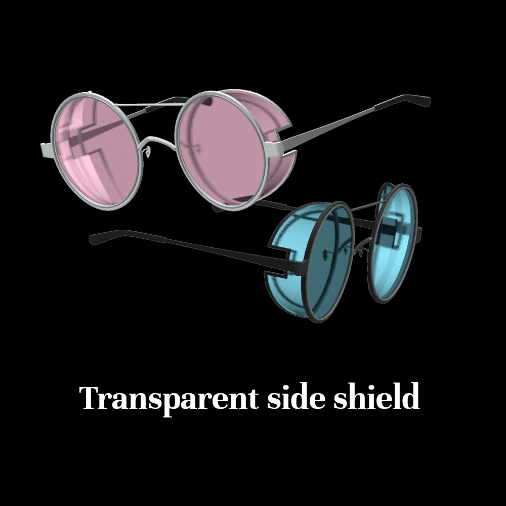 【VRChat向け】 Side Shield Sunglasses - Roadworks - BOOTH