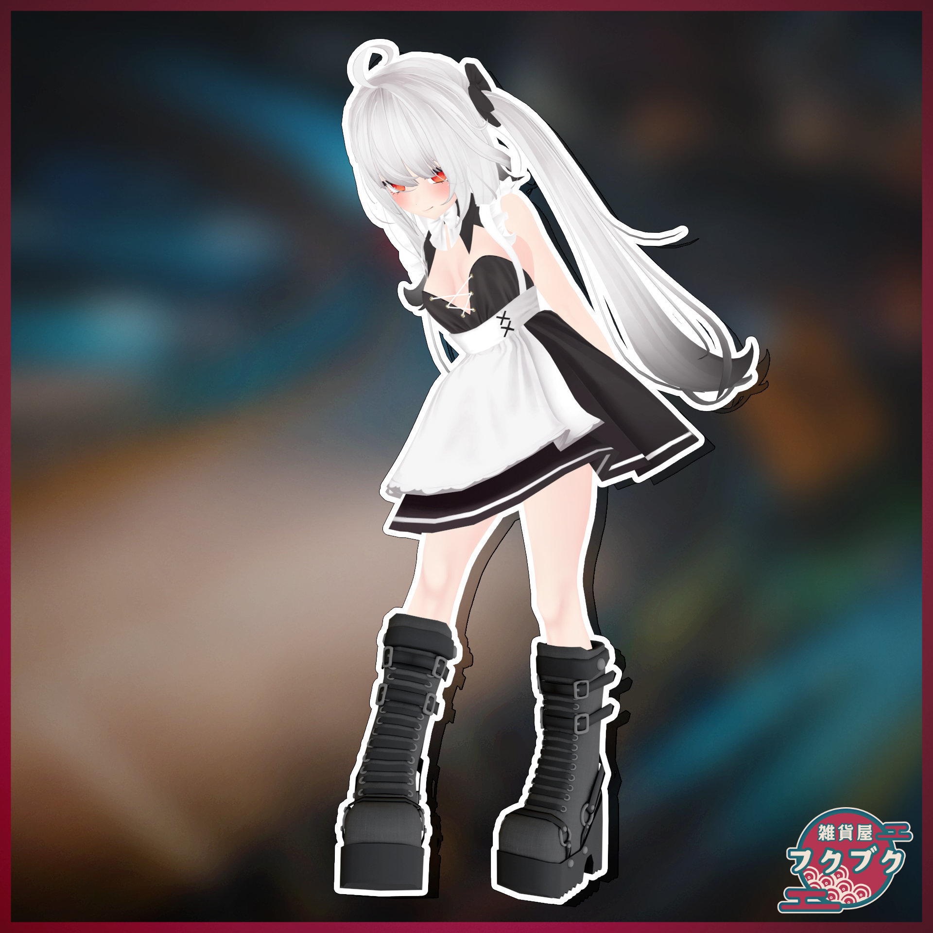 【舞夜対応】厚底ブーツ / boots / VRChat想定 - フクブク - BOOTH