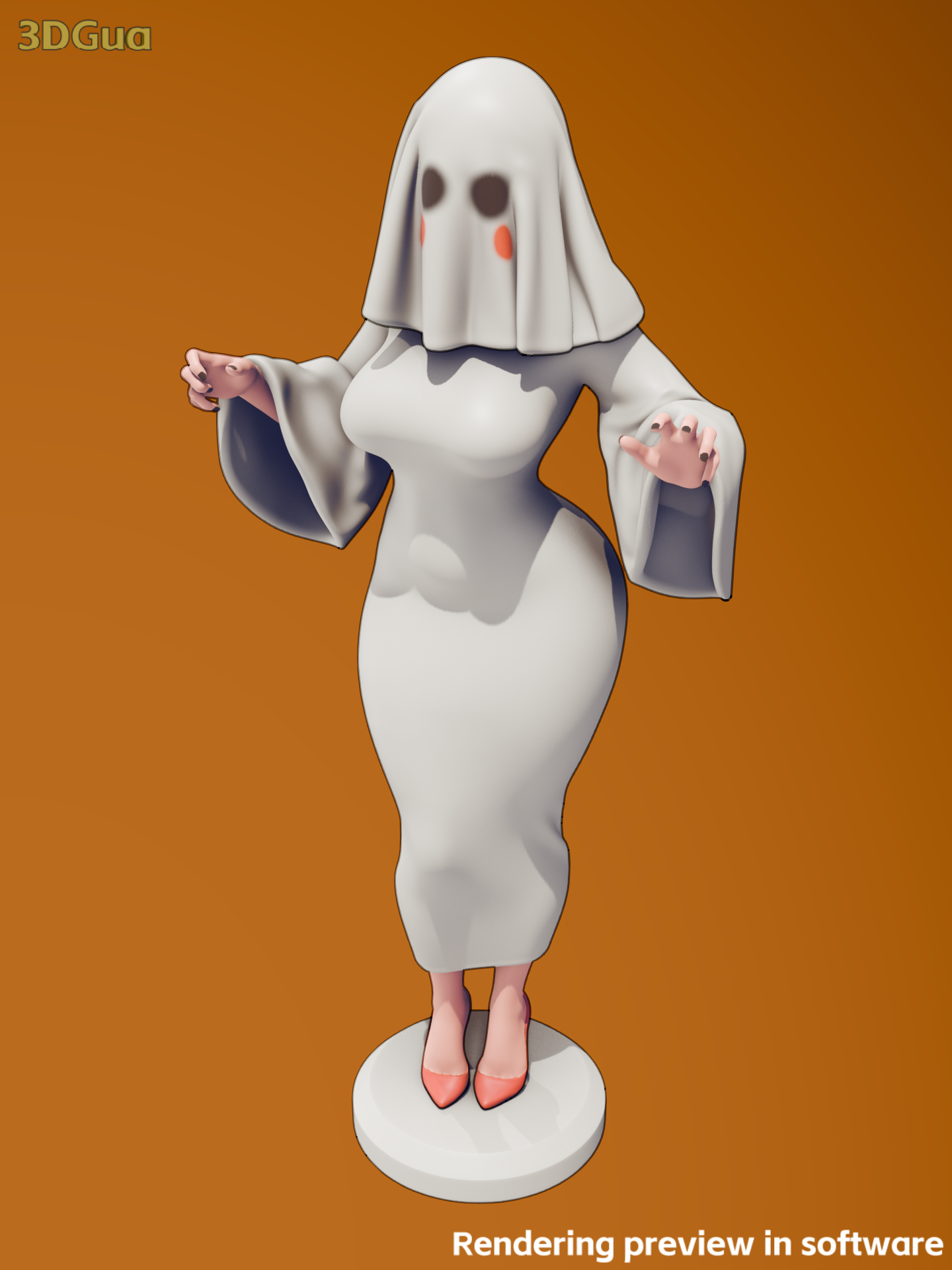 Spooky ghost girl - 3dgua - BOOTH
