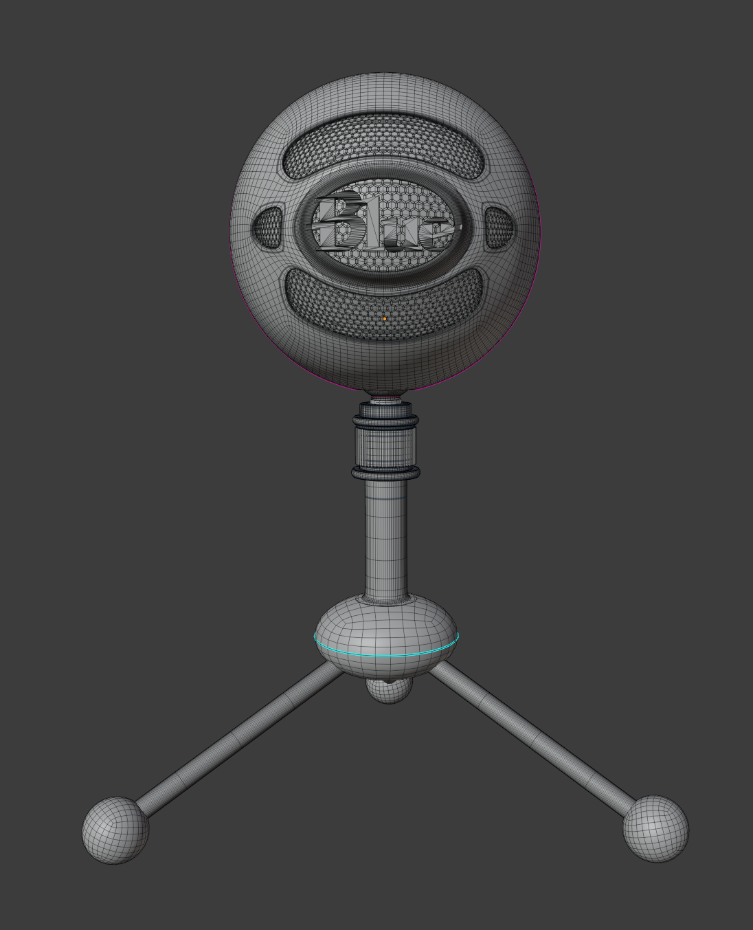 Blue Snowball Microphone [3D-モデル] - neptoast - BOOTH