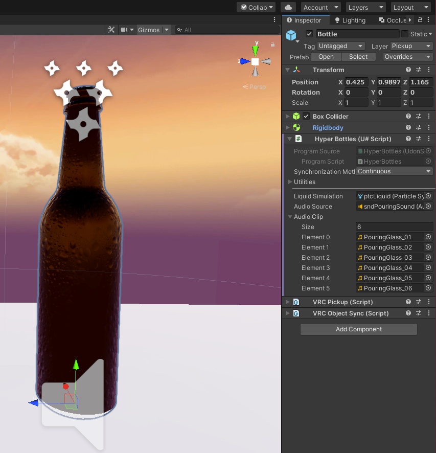 Drinking Bottles [VRChat U# Optimized] - Parrot's Conch - BOOTH