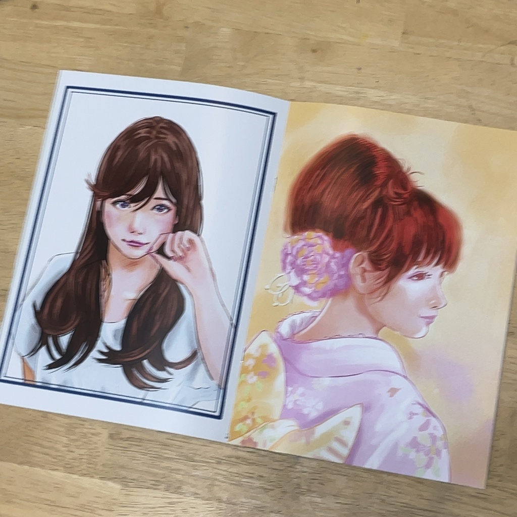 2024年イラスト集「らくがき」B4マット紙版 - naga-illust - BOOTH