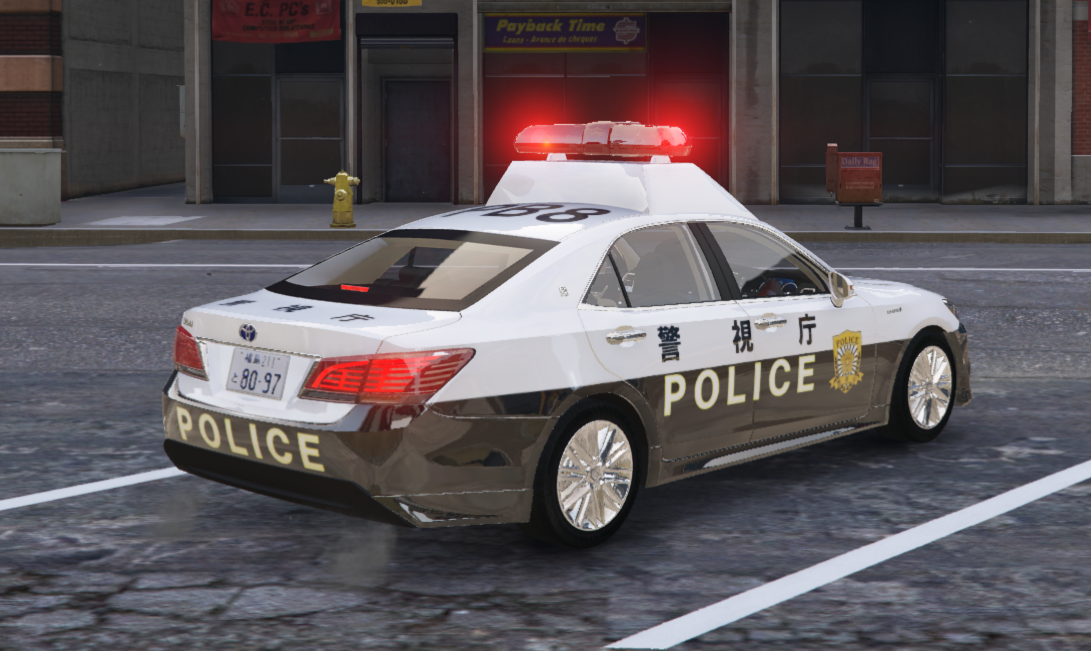 [GTA5 FiveM] トヨタ210系ロイヤル昇降機あり パトカー MOD - 味噌 - BOOTH