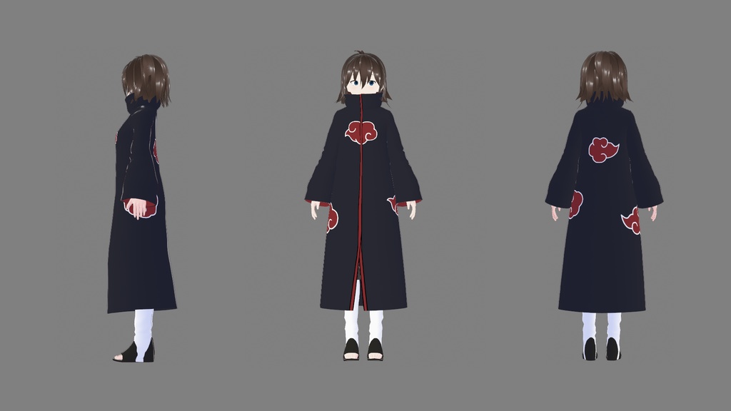 [VRoid] Naruto - Akatsuki Cosplay Costume -ナルト- 暁コスプレ衣装 - thebearsden ...