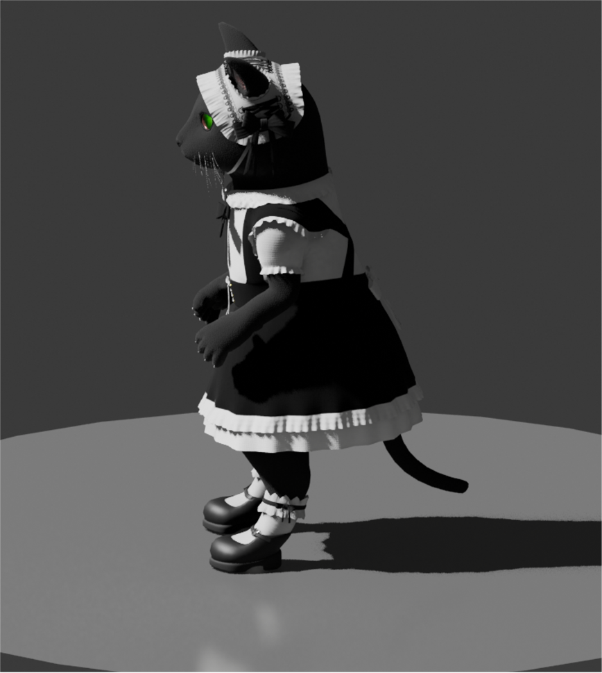 黒猫メイド モカ - Ham & Mocha - BOOTH