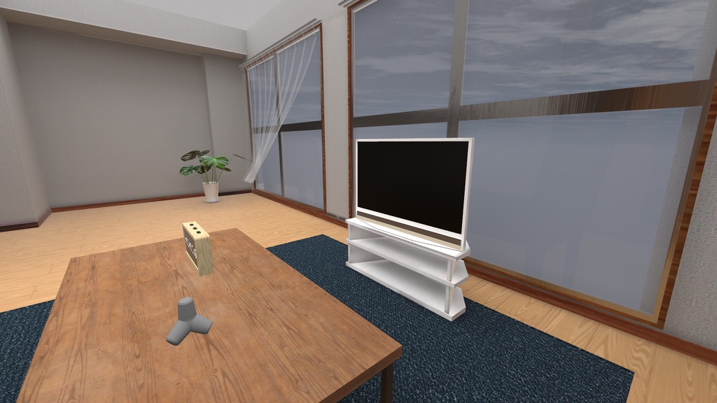 VRChat想定 デジタルテレビ - 雑貨屋MeHer - BOOTH