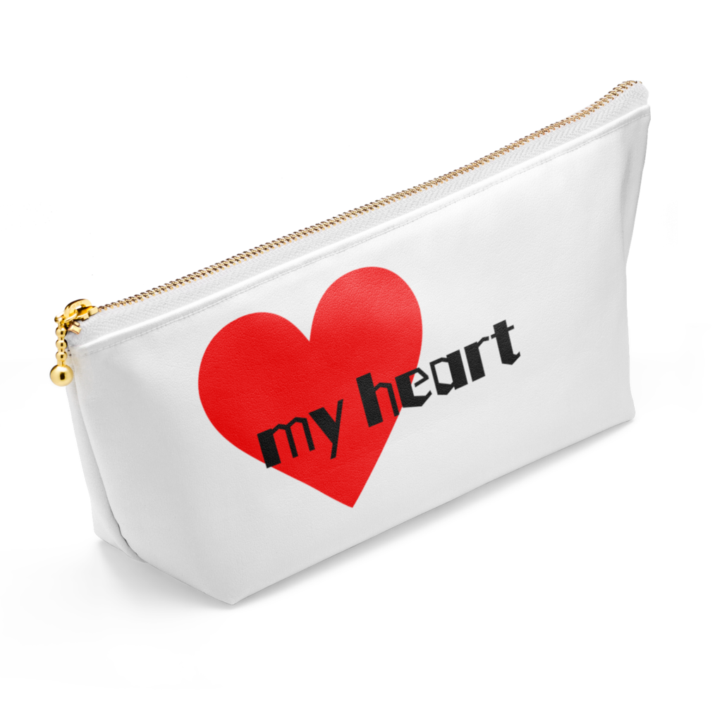 ポーチ myheart - きみどり 緑とオレンジ - BOOTH