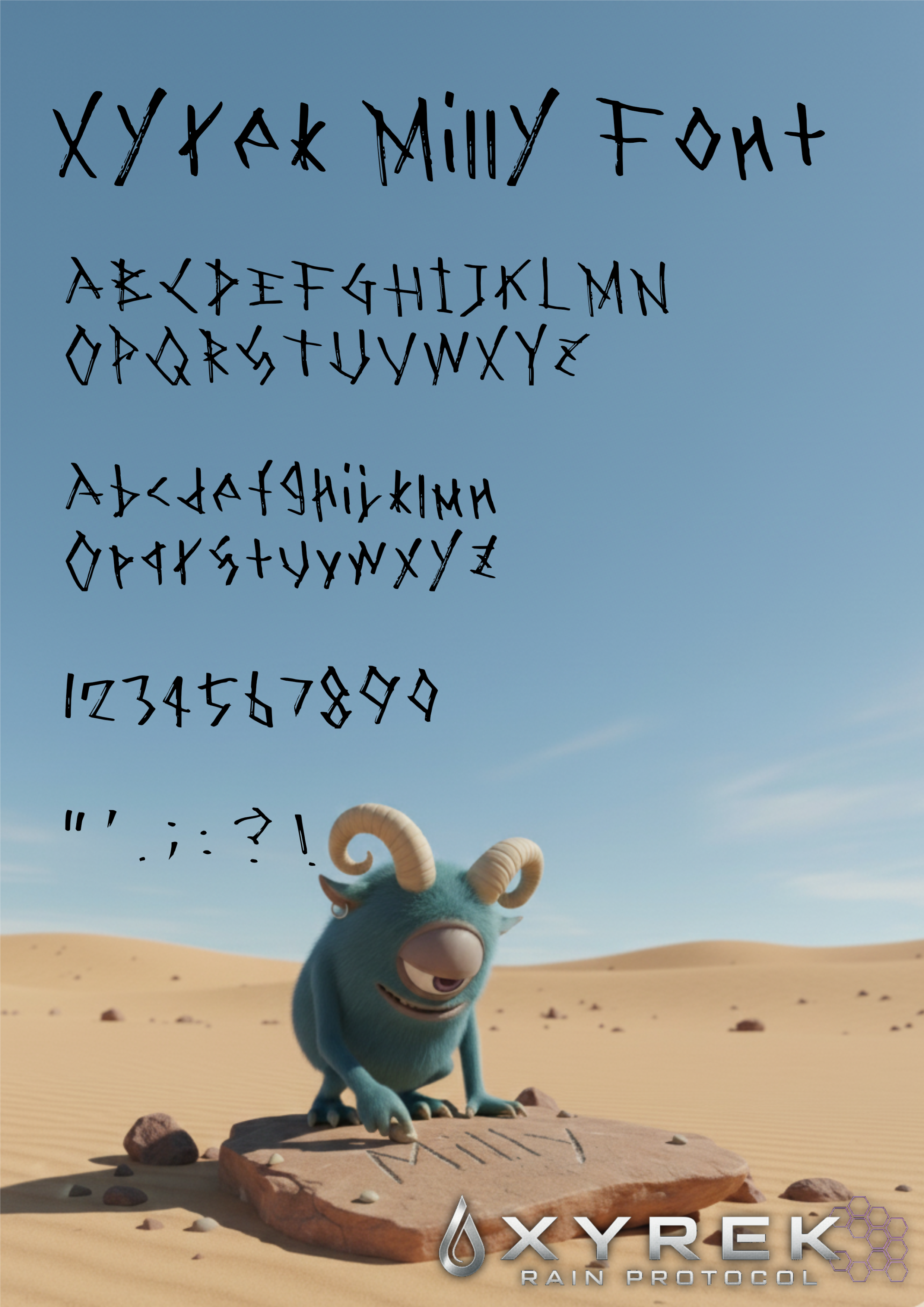 Xyrek Milly Font - xyrek - BOOTH