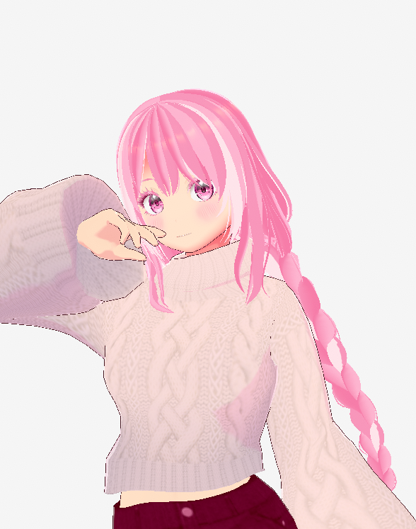 Free Pink Vtuber - freevroidassests - BOOTH