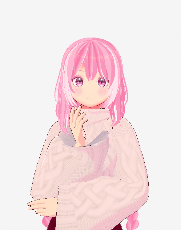 Free Pink Vtuber - freevroidassests - BOOTH