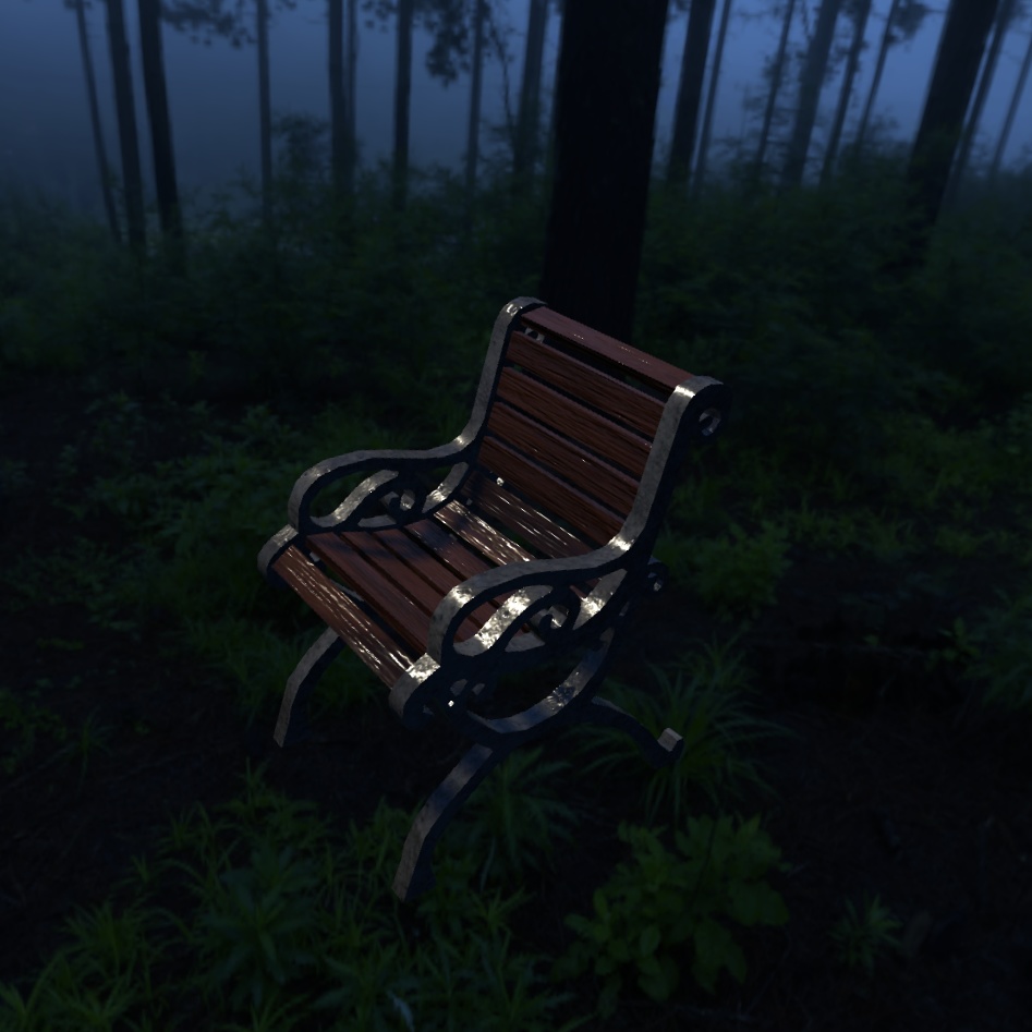 Set Chair Table Deco [VRChat] - Your Rainy Day - BOOTH